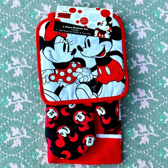 Disney | Kitchen | Nwt Vintage Disney Mickey Mouse Minnie Jerry Leigh 3 ...